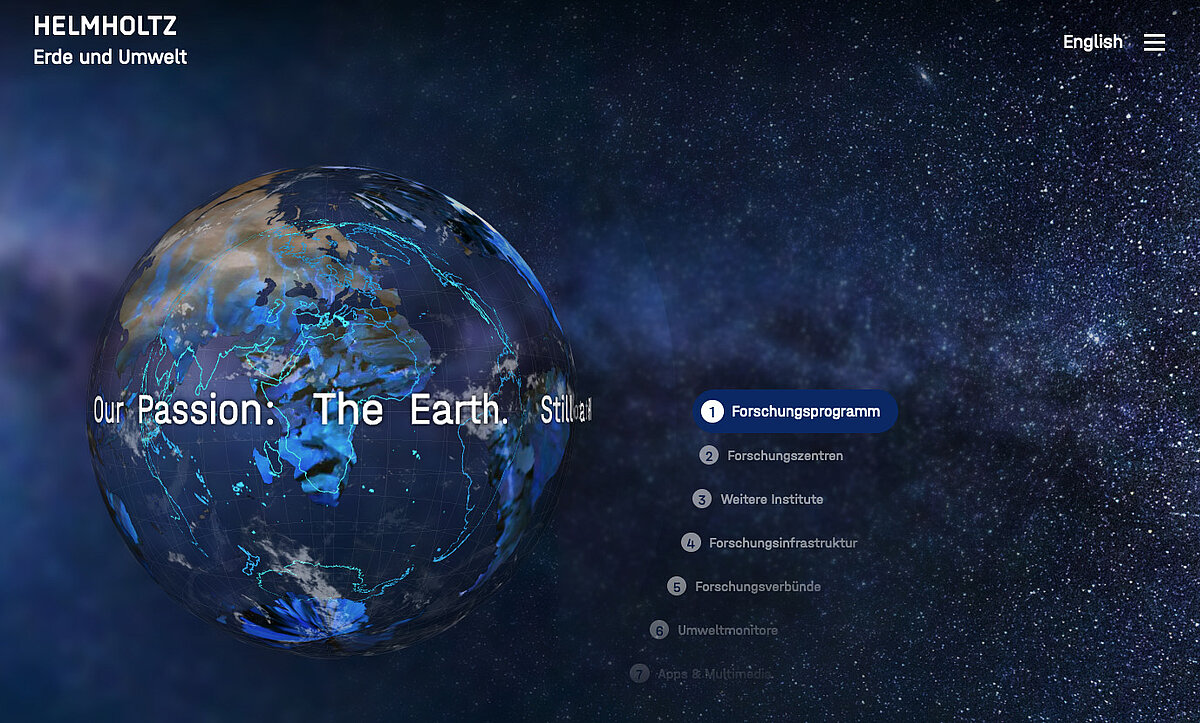 One for all: New website for the Helmholtz Research Field "Earth and ...